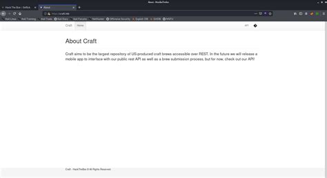 hack the box craft write up by 0xrick r netsec