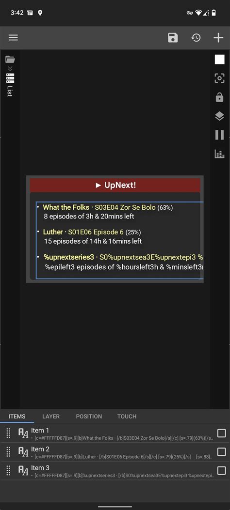 how can i hide show a text element based on the tasker variable