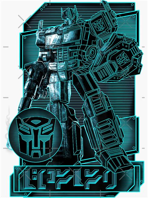 War For Cybertron Prime Portrait Sticker For Sale By Tayissagrealy