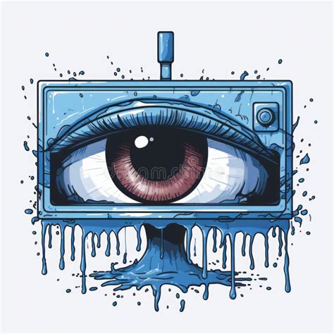 An Illustration Of An Eye On A Computer Screen Stock Illustration Illustration Of Generated