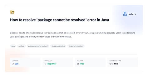 How To Resolve Package Cannot Be Resolved Error In Java Labex