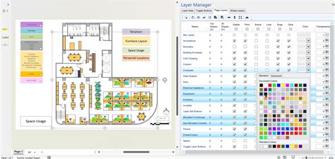 Layer Settings Editing Layer Colors