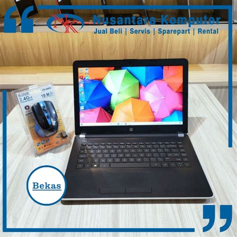 Jual Laptop Hp Bw Au Silver Amd A Shopee Indonesia