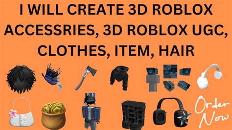 Create Stunning 3d Roblox Game Accessories And Ugc Items By