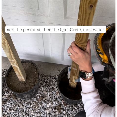 DIY Planters With Poles For String Lights