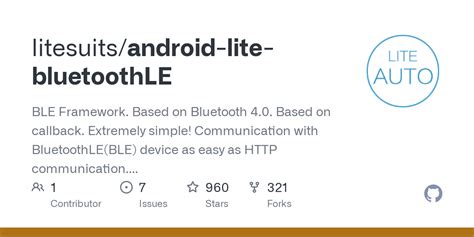 GitHub Litesuits Android Lite BluetoothLE BLE Framework Based On Bluetooth Based On