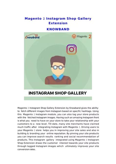 Ppt Magento 2 Instagram Shop Gallery Extension Knowband Powerpoint
