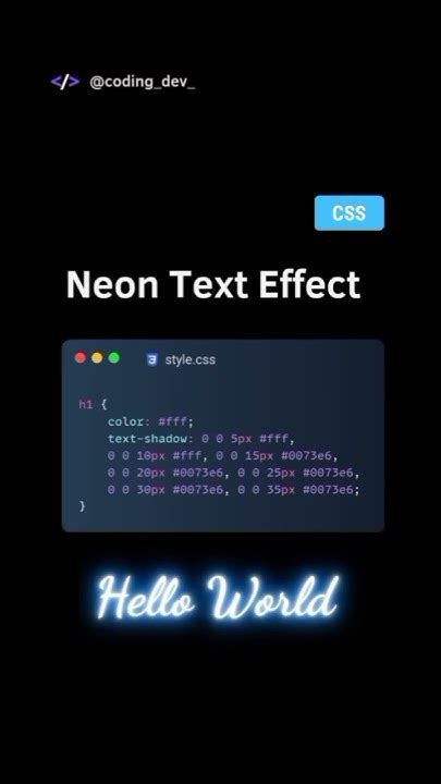 Amazing Neon Text Effect Using Css 🤩🤩🤩 Webdevelopment Css Csseffect Youtube