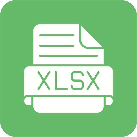 Premium Vector Xlsx Icon