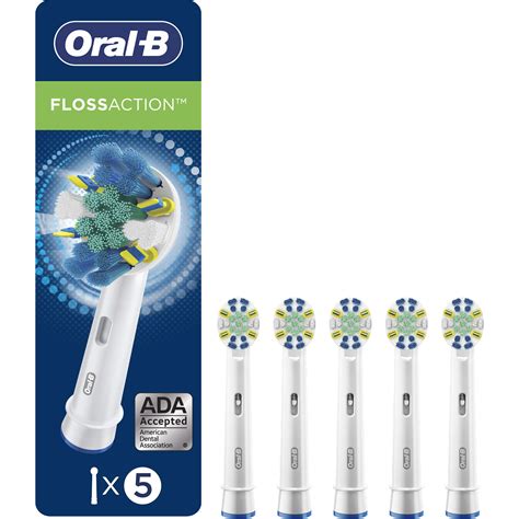 Oral B Flossaction Toothbrush Refill Brush Heads 5 Count For Sale