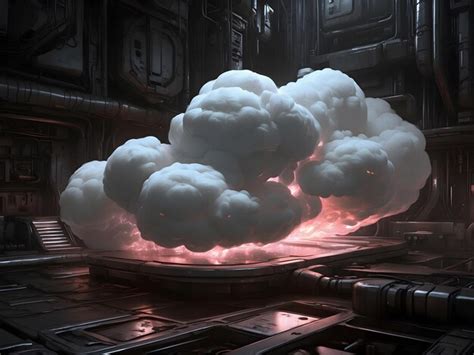 Premium Photo Futuristic Cloud Application Solution With Sleek