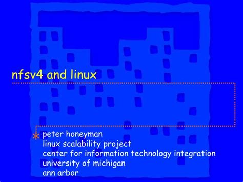PPT Nfsv And Linux PowerPoint Presentation Free Download ID