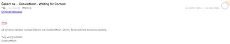 Apple Mail Waiting For A Omnifocus Cookiemash
