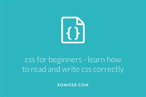 How To Read And Write CSS Correctly Basics Of HTML CSS