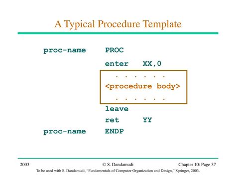 PPT Procedures And The Stack PowerPoint Presentation Free Download ID
