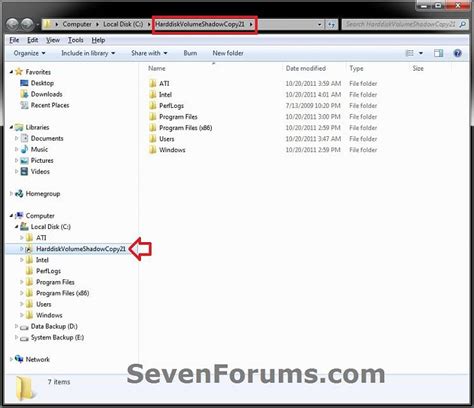 System Restore Points Manually Extract Files And Folders Tutorials