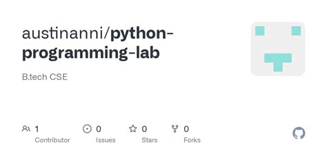 Github Austinannipython Programming Lab Btech Cse