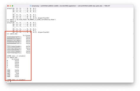 filter genes cli indexerror only integers slices ` ` ellipsis