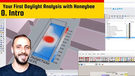grasshopper3dlab 🔷🔴explore daylight analysis techniques with honeybee