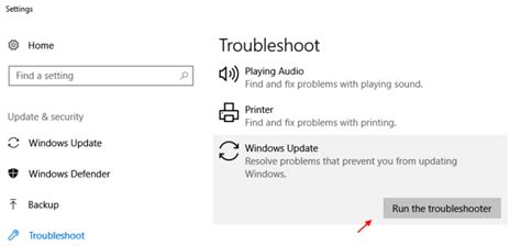 Windows 10 update troubleshooter to fix Update problems
