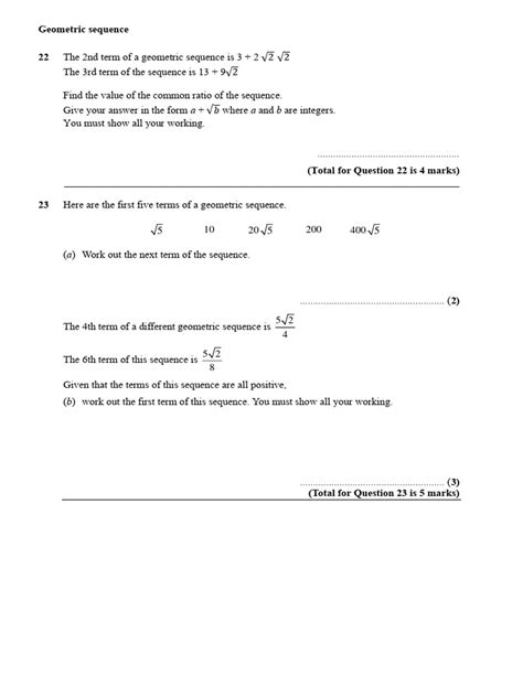 Gcse Paper 1 New Set Pack Pdf Trigonometric Functions Equations