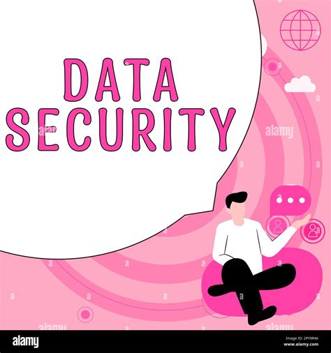 Hand Writing Sign Data Security Concept Meaning Confidentiality Disk Encryption Backups