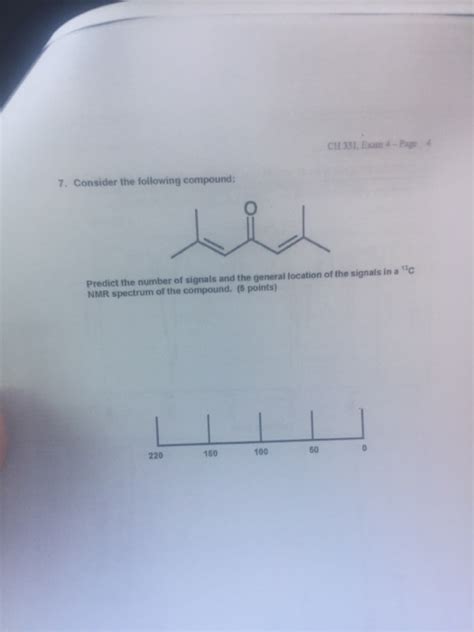 Solved Consider The Following Compound Predict The Number