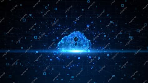 Premium Photo Digital Cloud Computing Of Cyber Security Digital Data Network Protection
