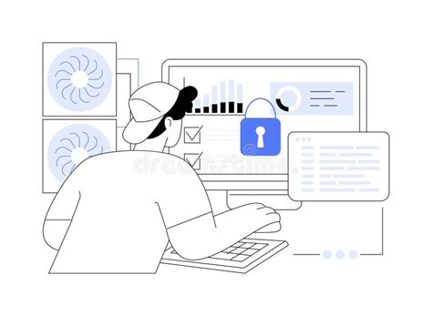 Ethical Hacker Isolated Cartoon Vector Illustrations Stock Vector Illustration Of Penetration