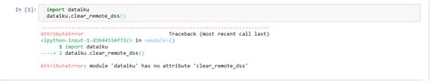 How To Clear Remote Dss With Python Api — Dataiku Community