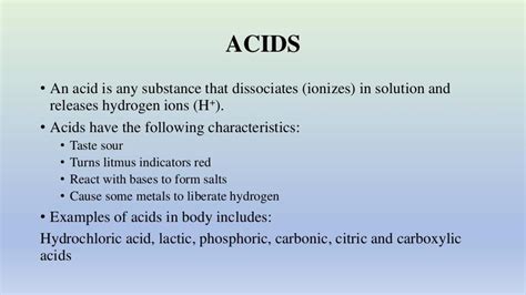 SOLUTION: Acid base balance and body buffers - Studypool
