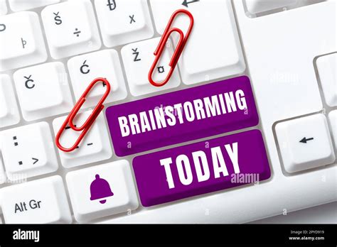 Inspiration Showing Sign Brainstorming Business Idea Hold A Group Discussion To Produce Ideas