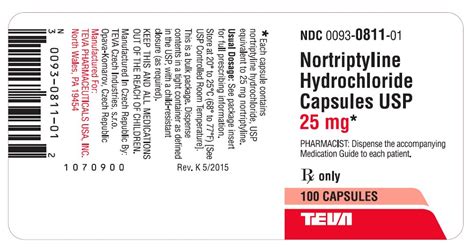 Nortriptyline Fda Prescribing Information Side Effects And Uses