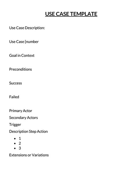 40 Use Case Templates Examples Word Pdf Templatelab