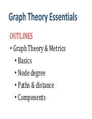 Understanding Graph Theory: Key Concepts and Metrics | Course Hero