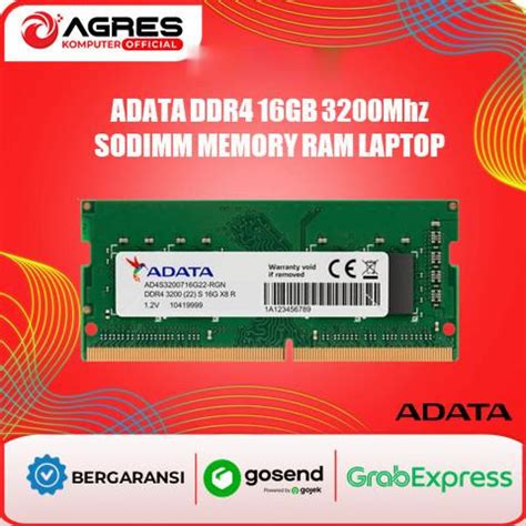 Jual ADATA RAM SODIMM DDR4 16GB 3200MHZ Shopee Indonesia