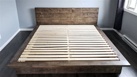 How To Build Platform Bed Frame King Size Hanaposy