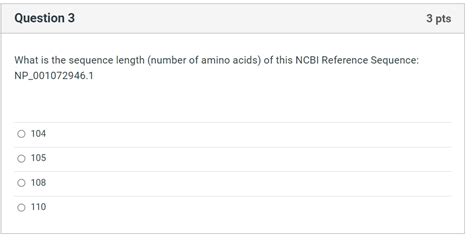 solved what is the sequence length number of amino acids