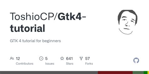 Github Toshiocpgtk4 Tutorial Gtk 4 Tutorial For Beginners