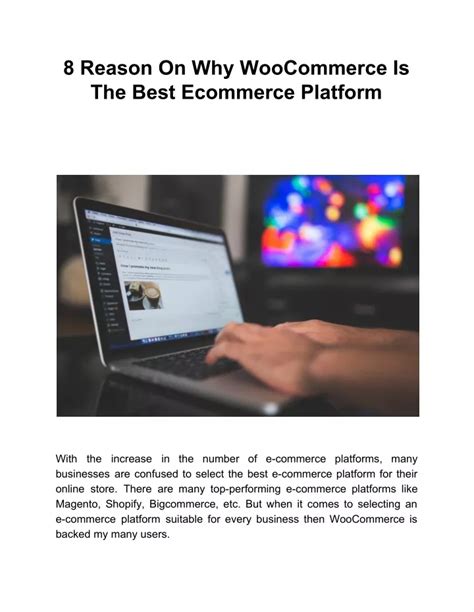 Ppt 8 Reason On Why Woocommerce Is The Best Ecommerce Platform Powerpoint Presentation Id