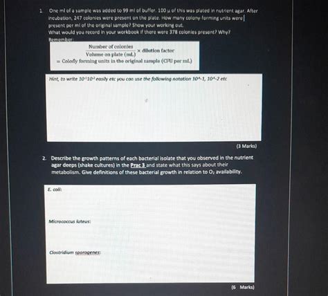 Solved One ml of a sample was added to 99ml of buffer 100μ Chegg com