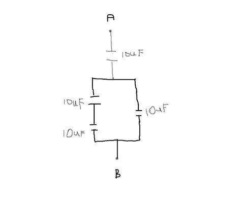 Solved What Is The Equivalent Capacitance Between Points A Chegg