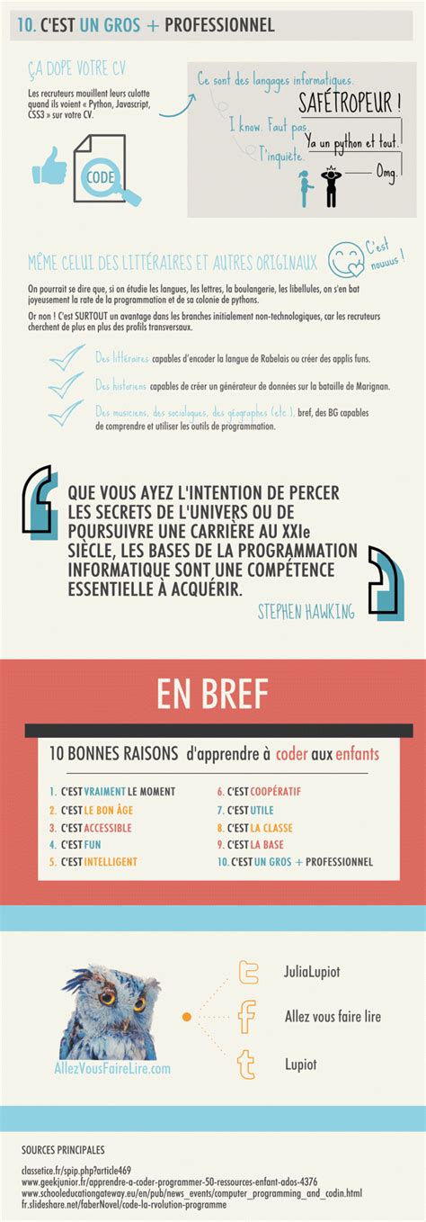 Des Livres Et 10 Bonnes Raisons Pour Apprendre à Coder Allez Vous Faire Lire