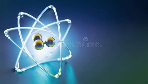 Science Background With Molecula And Atom Model Abstract Molecular Structure Stock Illustration