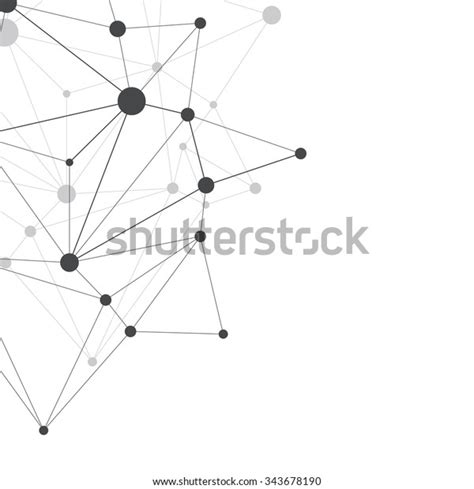 Abstract Triangles Space Low Poly White Stock Vector Royalty Free