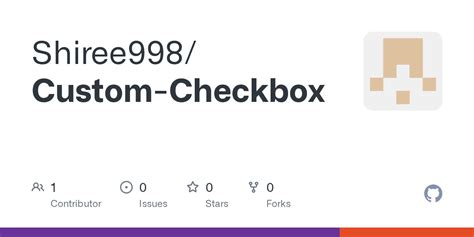 Github Shiree998custom Checkbox
