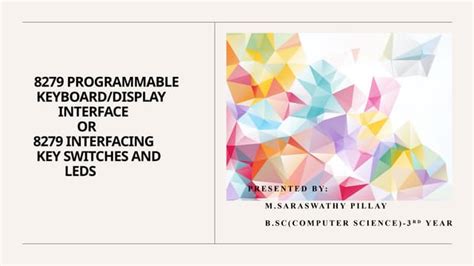 8279 Programmable Keyboard Switches Leds Pptx