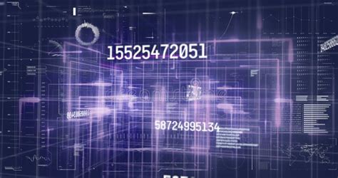 Animation Of Digital Data Processing Over Black Background Stock Video Video Of Background