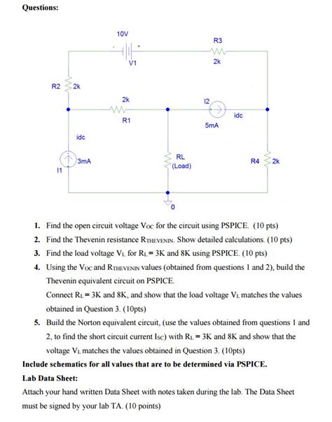 Solved Find The Open Circuit Voltage Voc For The Circuit