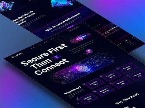 Cybersecurity Landing Page On Behance
